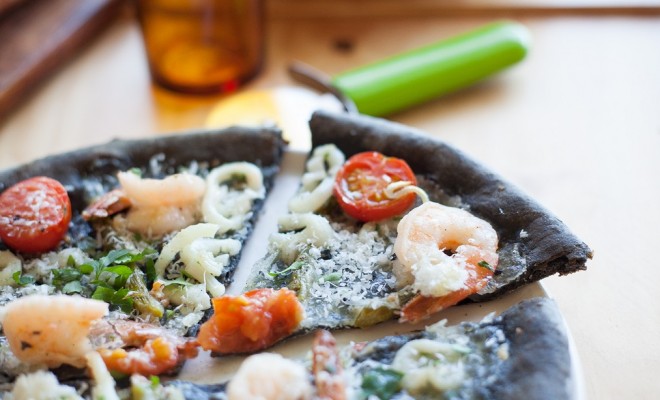 A25 Pizzeria Launches Squid Ink Pizza! | Gram Magazine